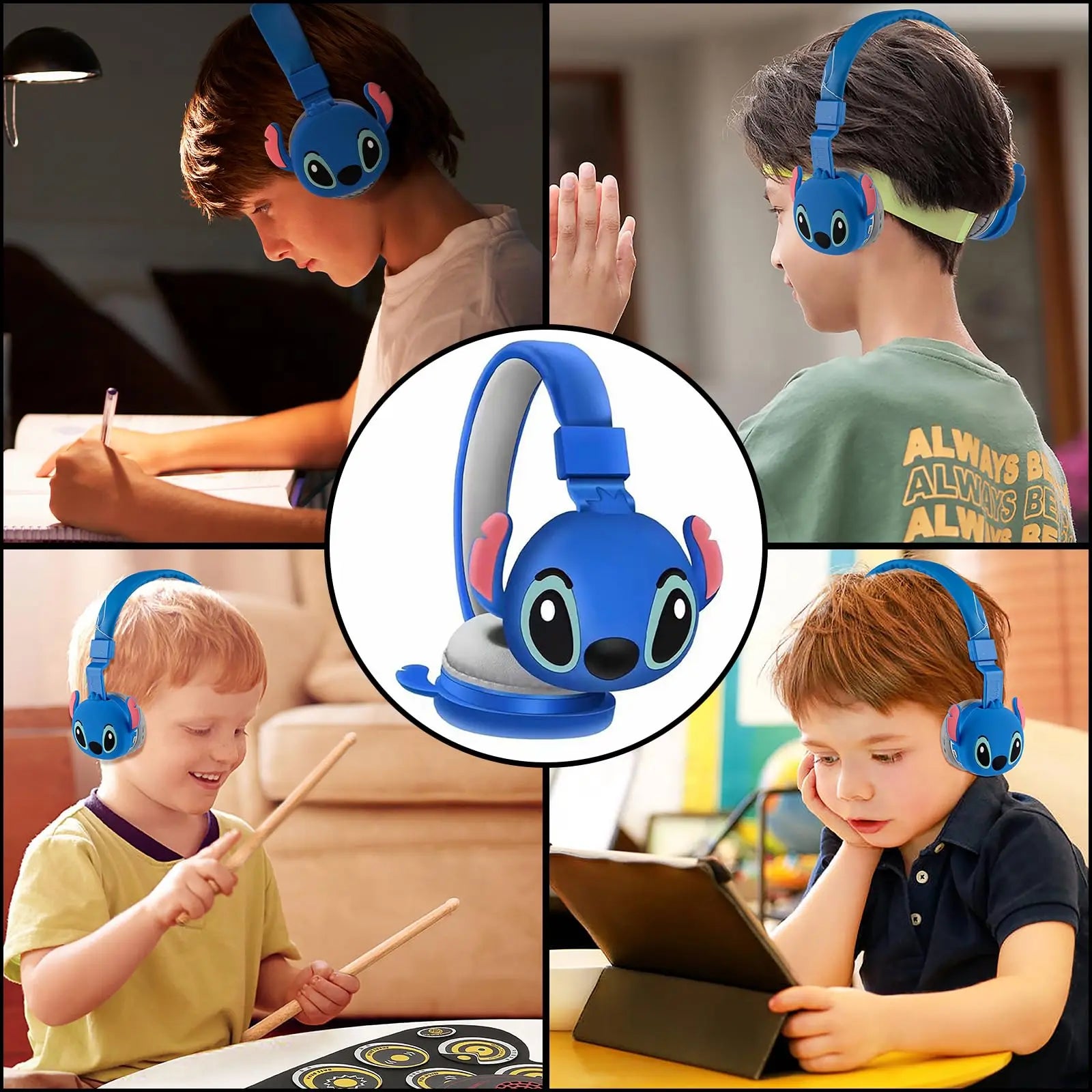Novo disney stitch sem fio bluetooth fones de ouvido AH-806 alta fidel – Stock OFF