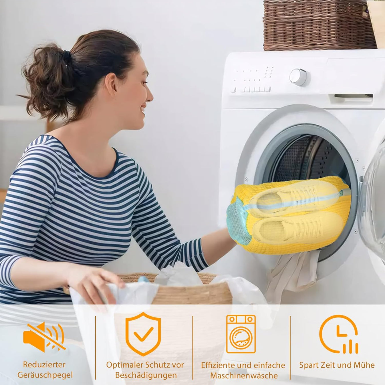 🔥 SUPER DEALS - WashSafe Shoes – Saco Protetor para Lavar Sapatilhas ...